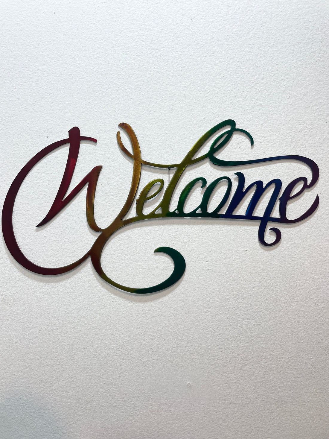 Cursive Welcome | MD MetalWorx – MD Metalworx